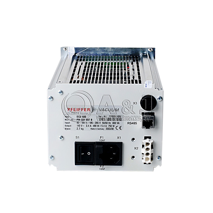 Pfeiffer Vacuum DCU 600 Digital Control Unit, Turbo Pump Controller ...